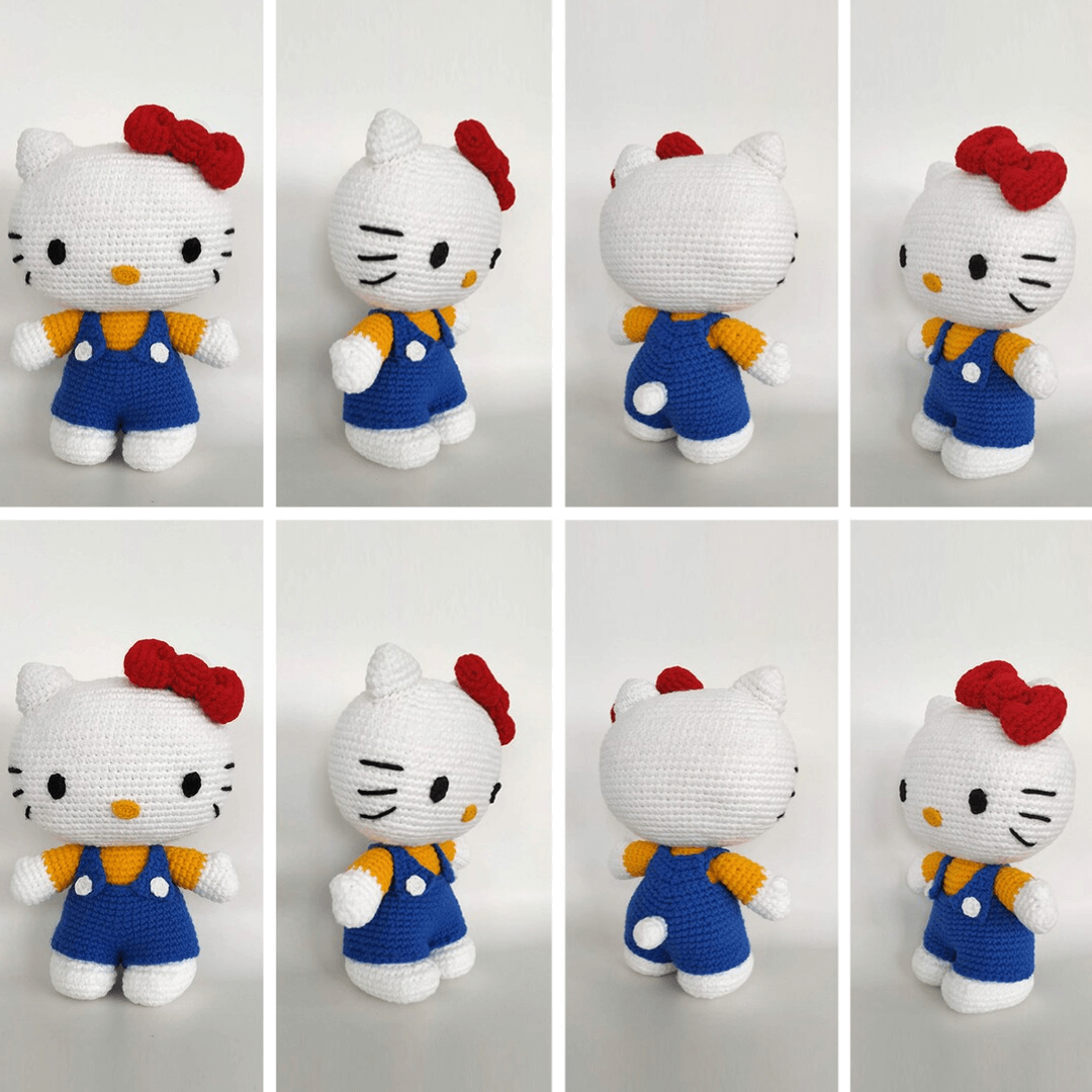 Hello Kitty amigurumi | Crochê | Receita Passo a Passo PDF