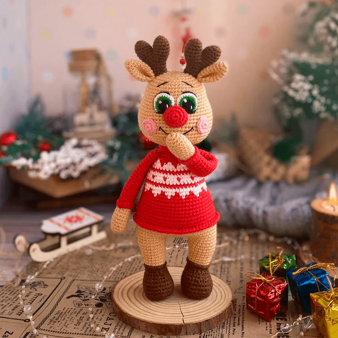 Rena de Natal Amigurumi | Crochê | Receita Passo a Passo