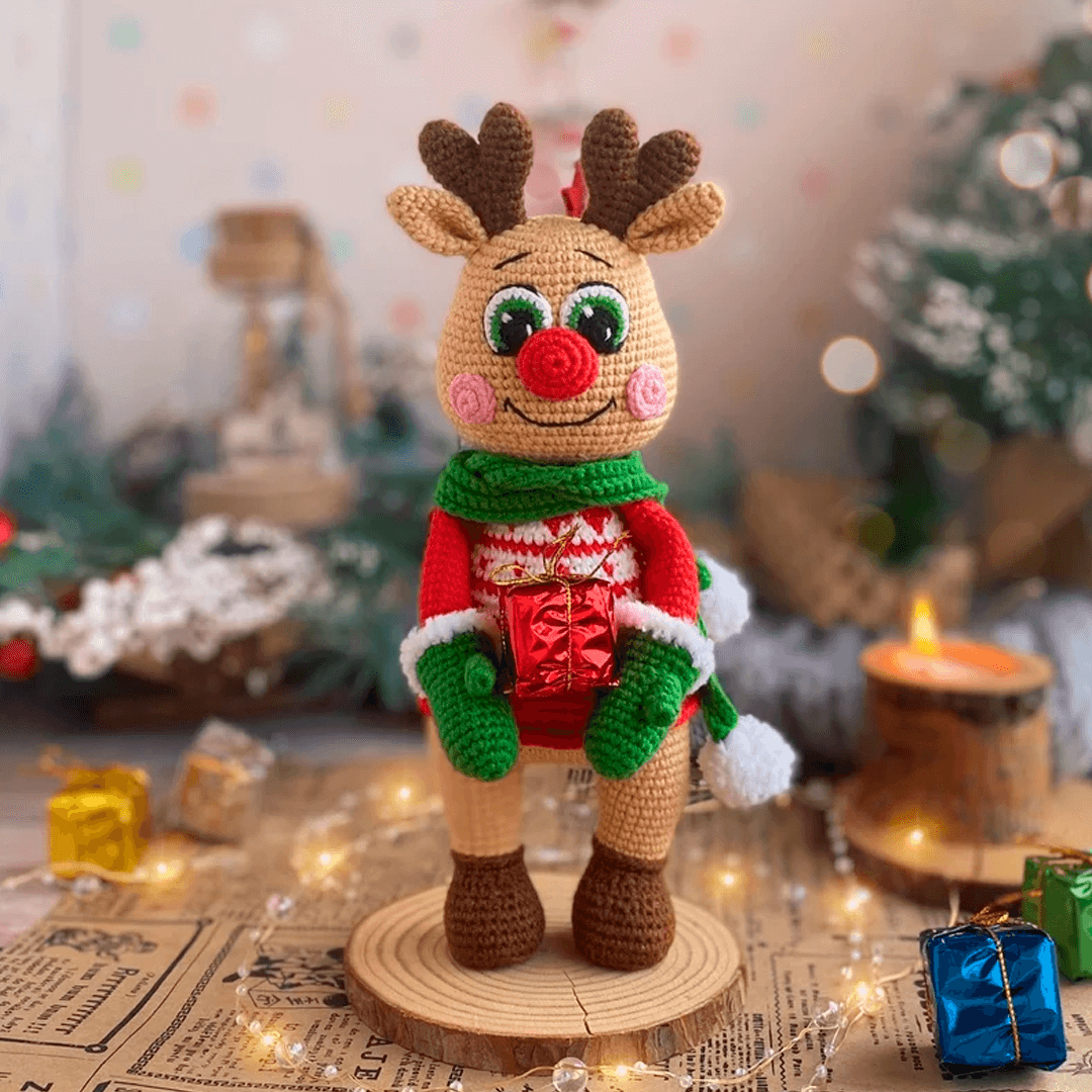 Rena de Natal Amigurumi | Crochê | Receita Passo a Passo